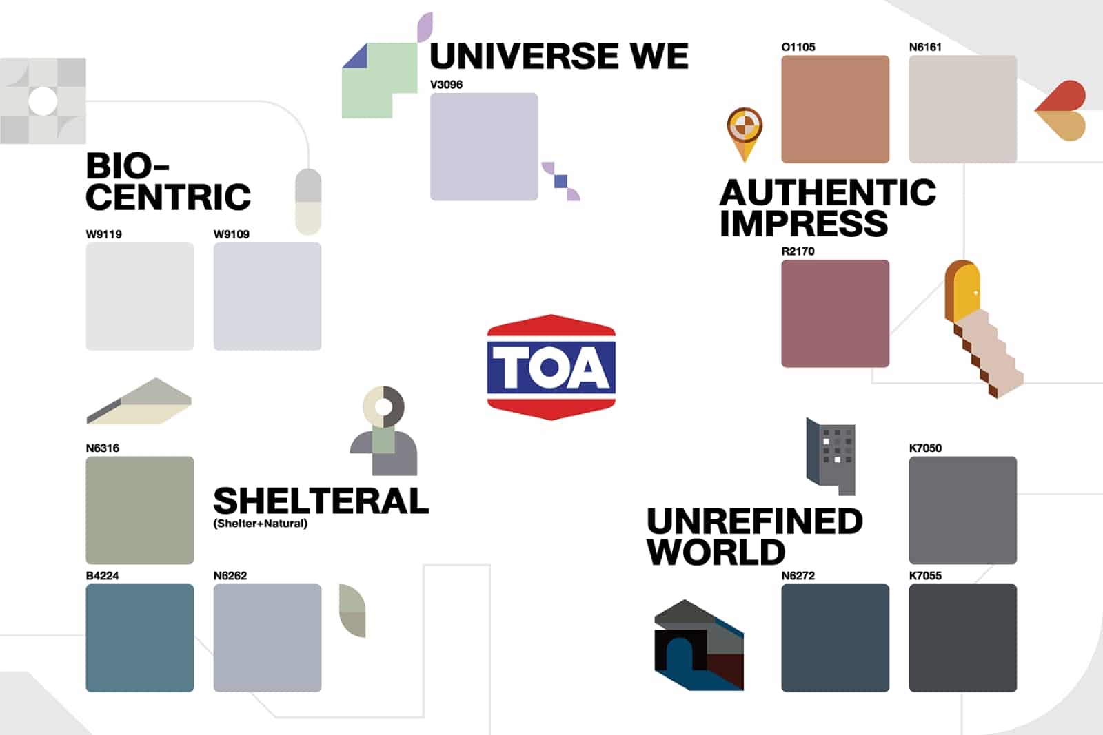 TOA เผยเทรนด์สี 2022 สะท้อนไลฟ์สไตล์ในยุค Now Normal — LivingPop